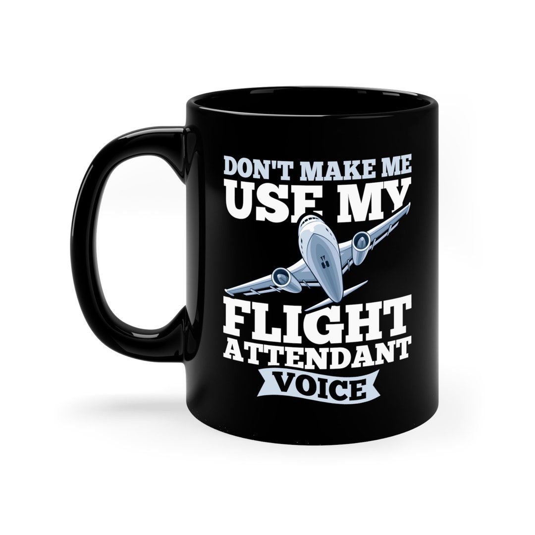 Funny Flight Attendant Gift / Flight Steward Mug for Him & Her ...