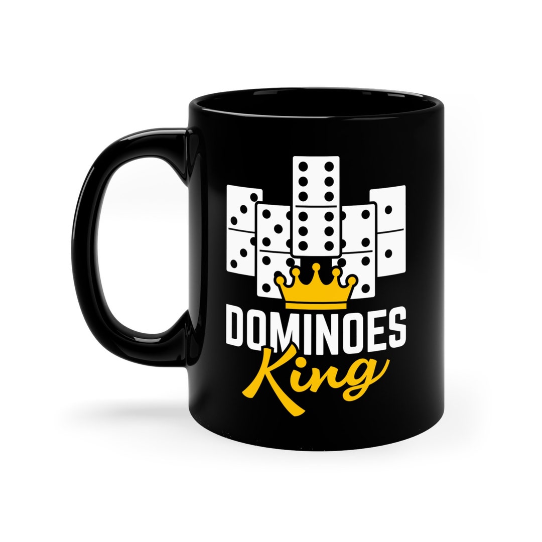 Dominoes King Mug / Funny Dominoes Lover Coffee Mug / Domino Player ...