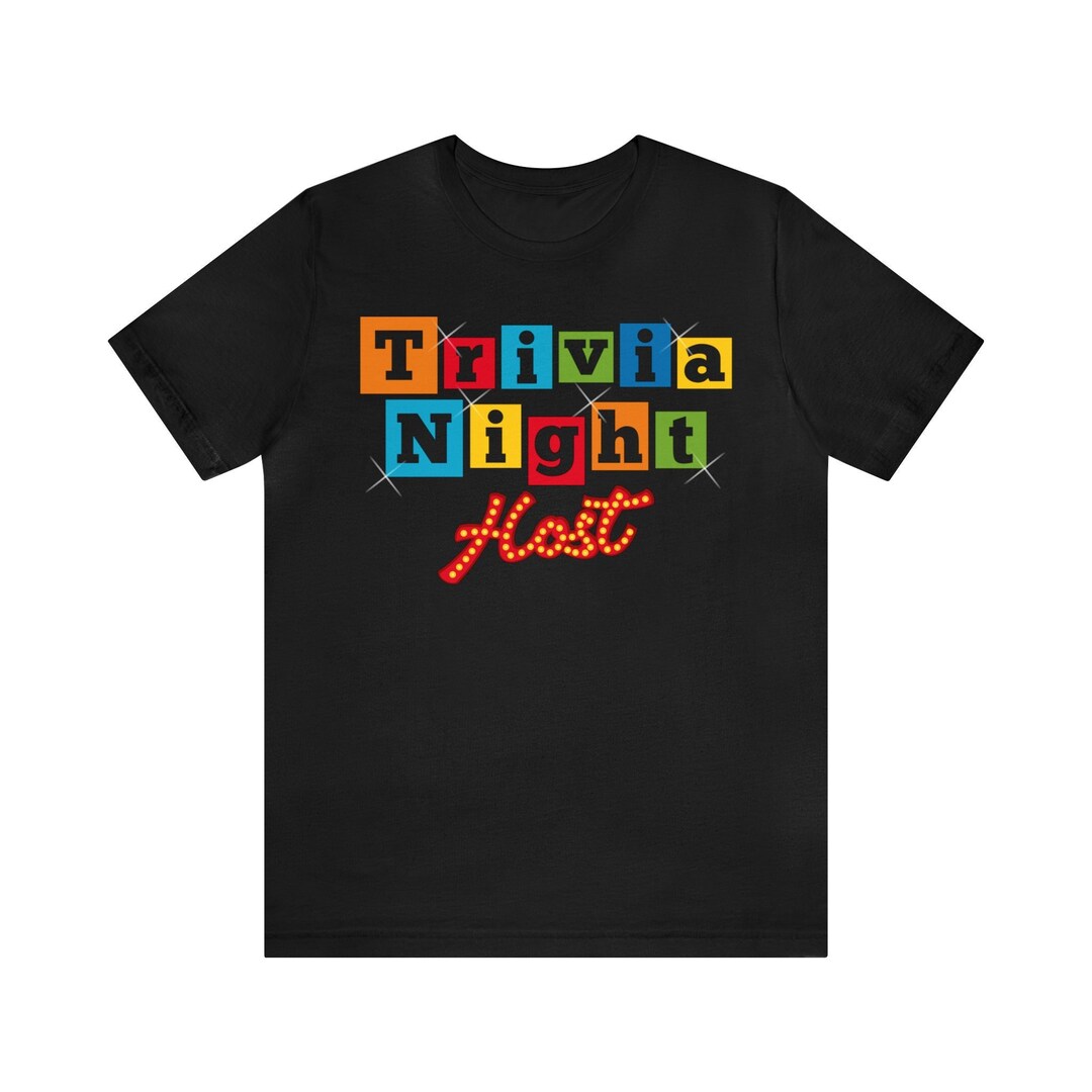 Trivia Night Host T-shirt: Funny Game Night Tee - Etsy