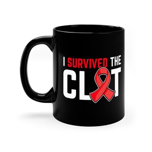 Blood Clot Mug / Funny Blood Clot Awareness Gift for Him & Her / Deep ...
