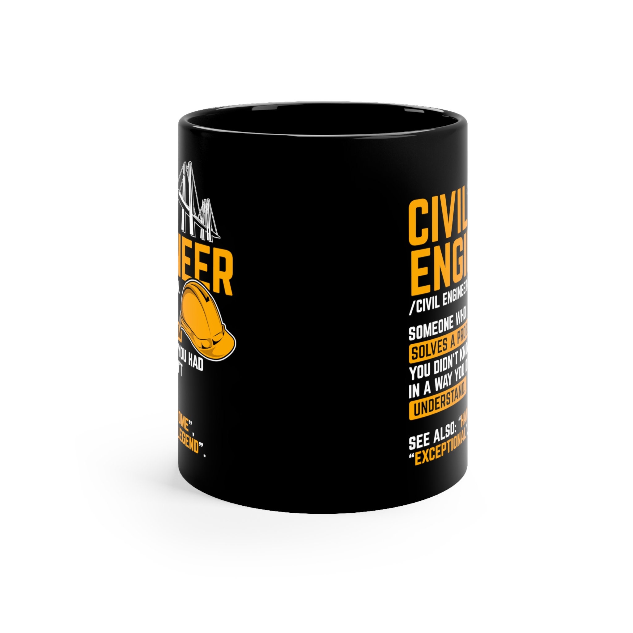 Civil Engineer Mug Coffee Gift Engineering Profession Cup Ceramic ...
