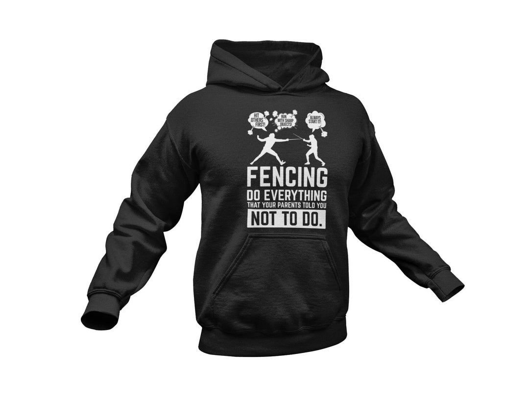 Gag Fencing Hoodie / Funny Fencing Gift for Him & Her / Fencer Pullover ...