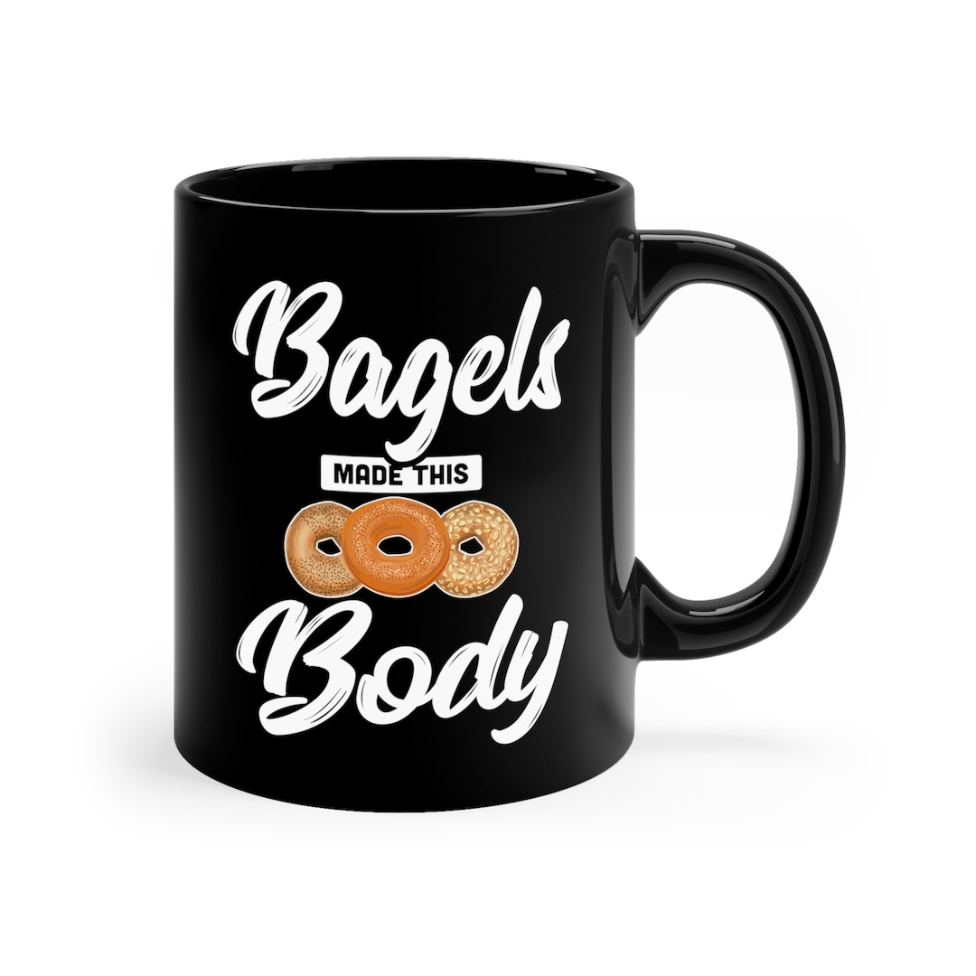 Bagel Lover Mug / Funny Bagel Coffee Mug / Bagel Gift Idea for Him ...