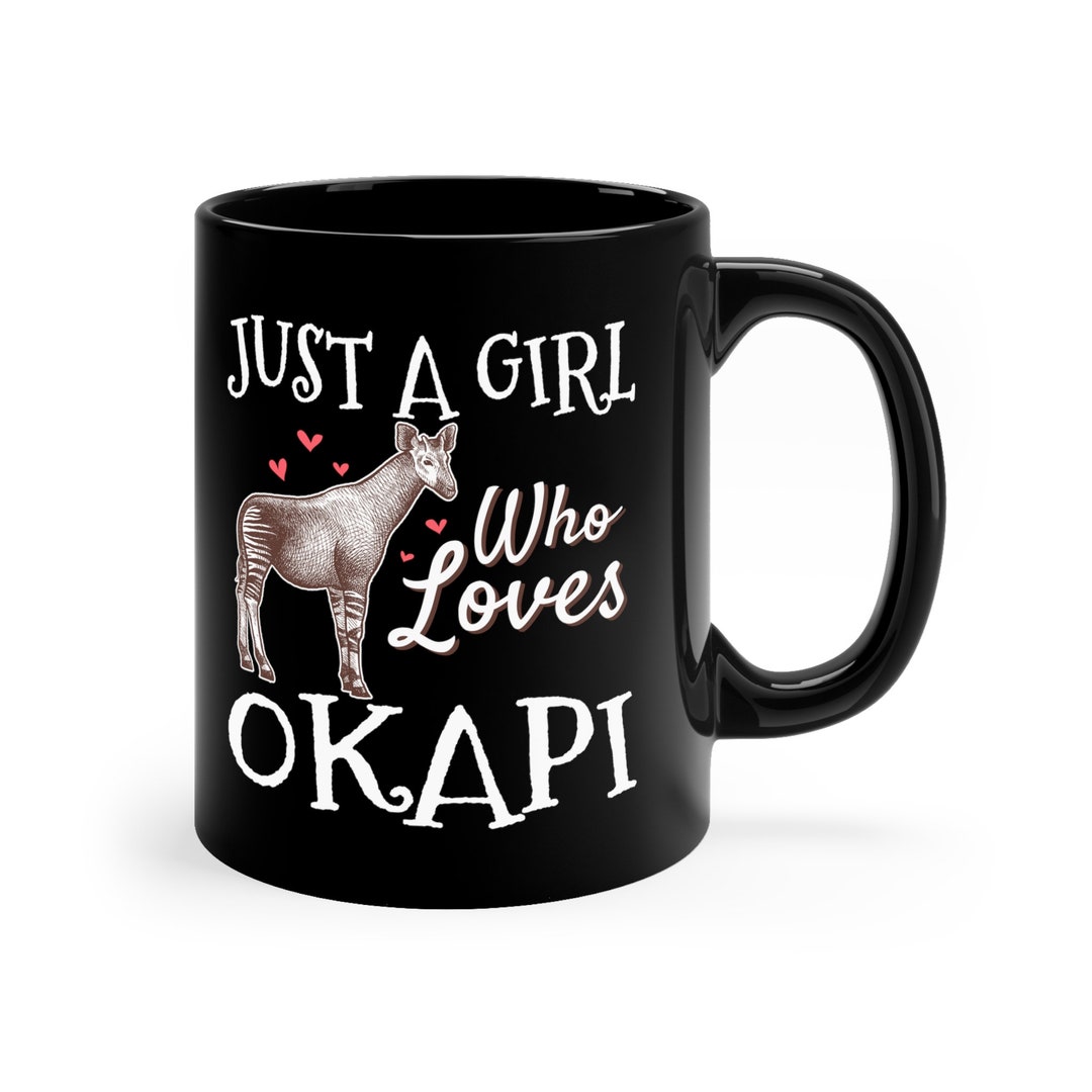 Cute Okapi Mug / Funny Okapi Lover Coffee Mug / Okapi Fan Gifts for Him & Her / Safari Africa ...