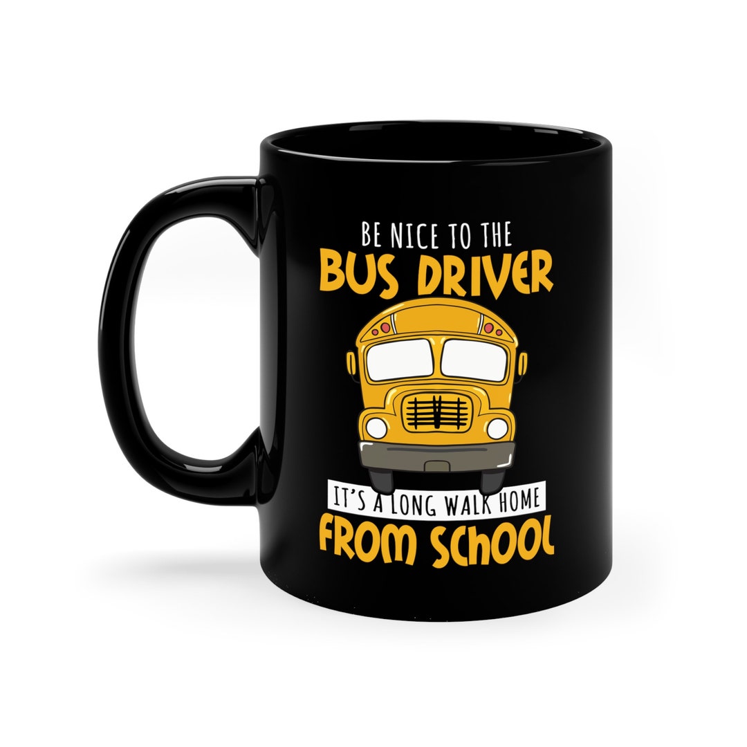School Bus Driver Mug / Funny Yellow Bus Driver Retirement Gifts ...