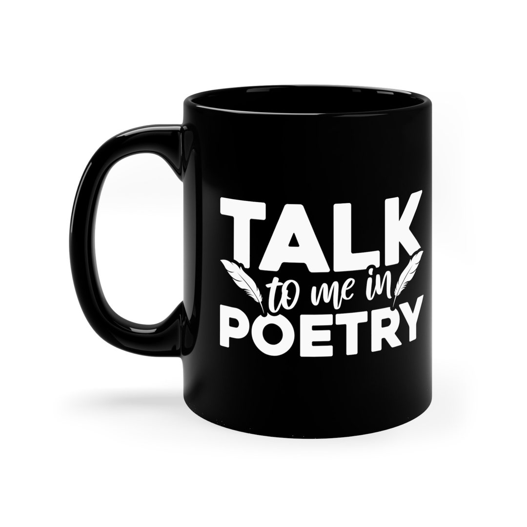 Poetry Mug / Funny Poem Gift Idea for Him & Her / Poetry Lover Coffee ...