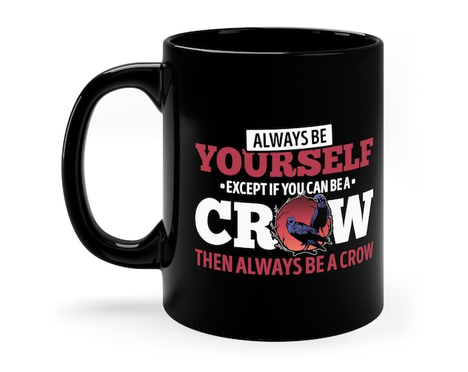 Funny Crow Mug, Crow Lover Gifts, in My Head I'm Thinking About Crows ...