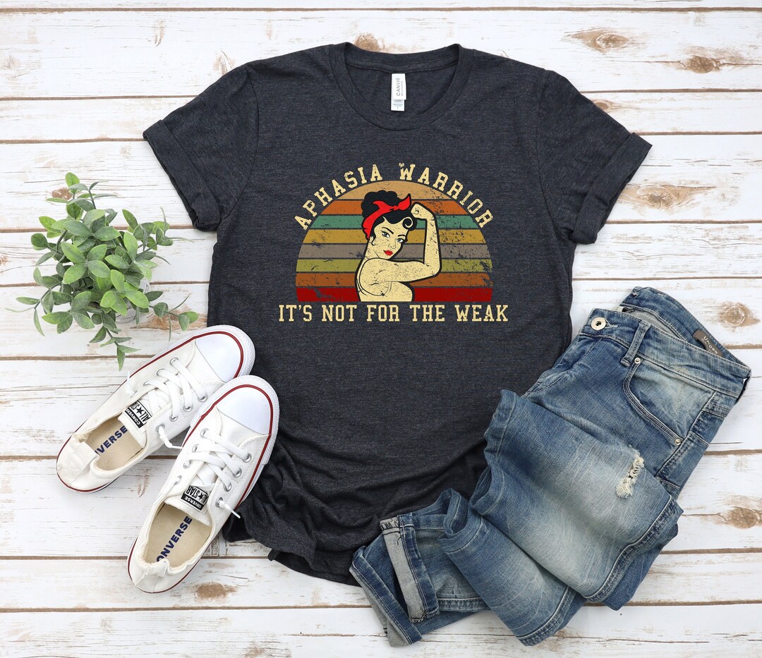 Aphasia Warrior Shirt Awareness Support Survivor Ribbon Health ...