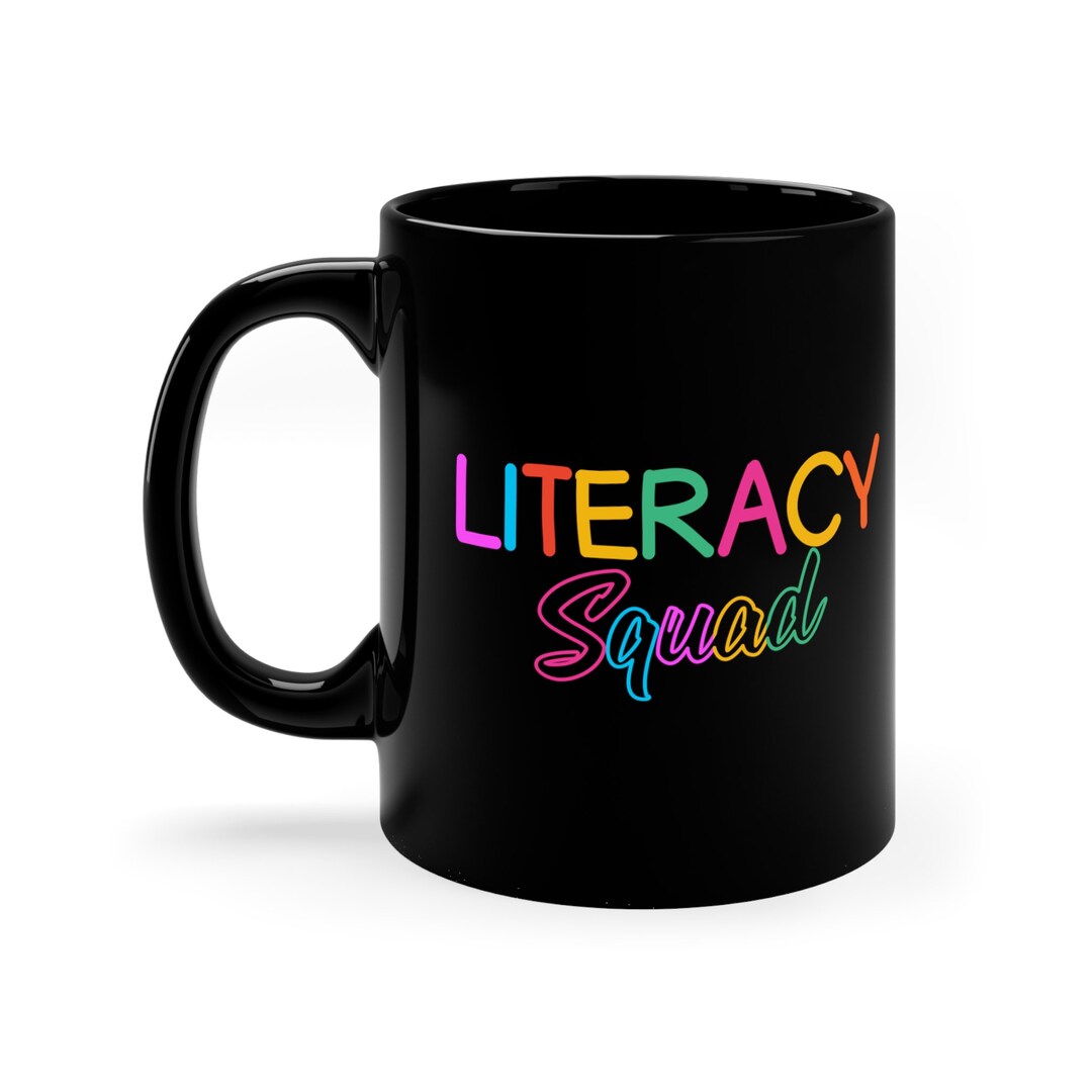 Cute Literacy Squad Mug / Funny Reading Squad Gift for Him & Her ...