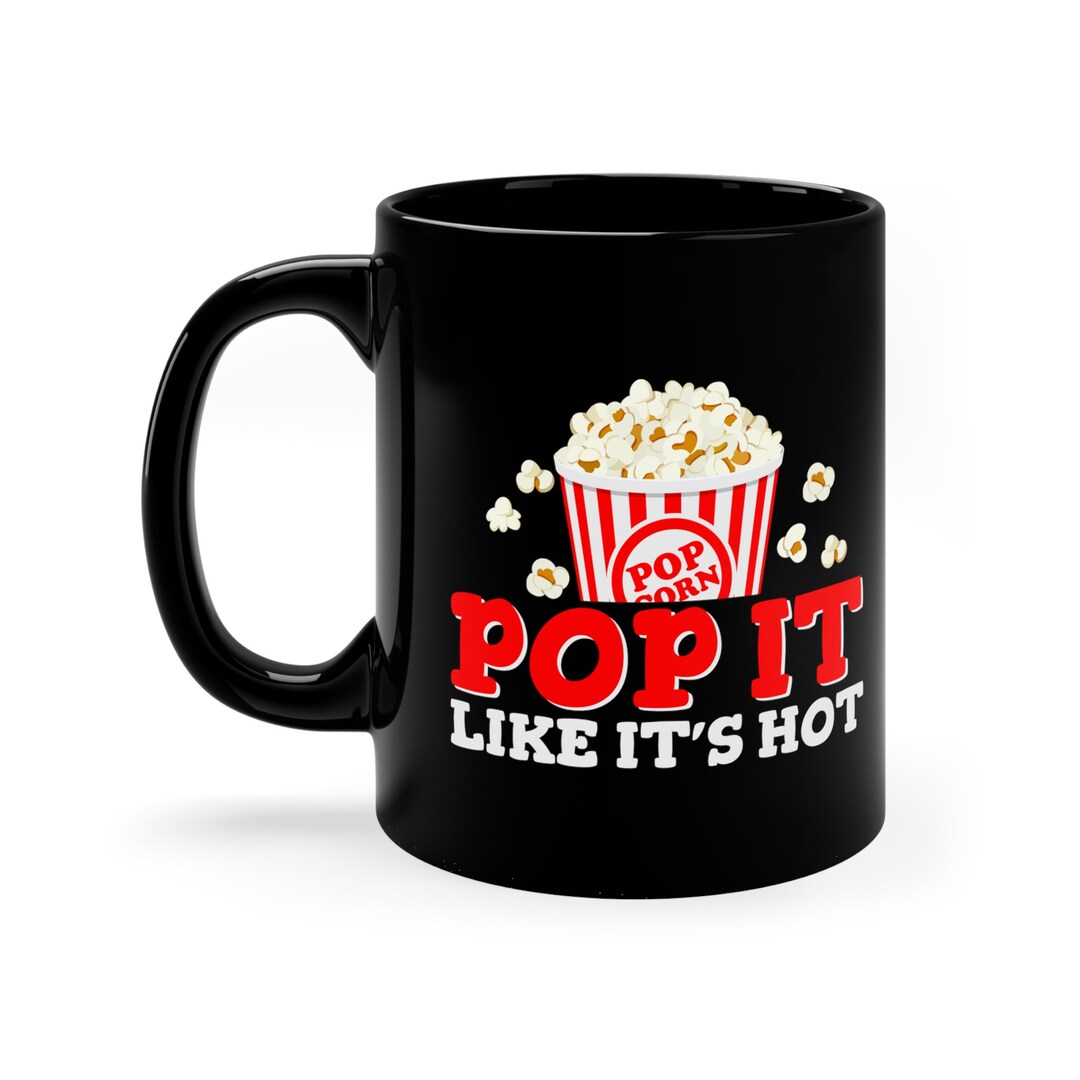 Funny Popcorn Mug / Movie Night Gift Idea for Him & Her / Popcorn Lover ...