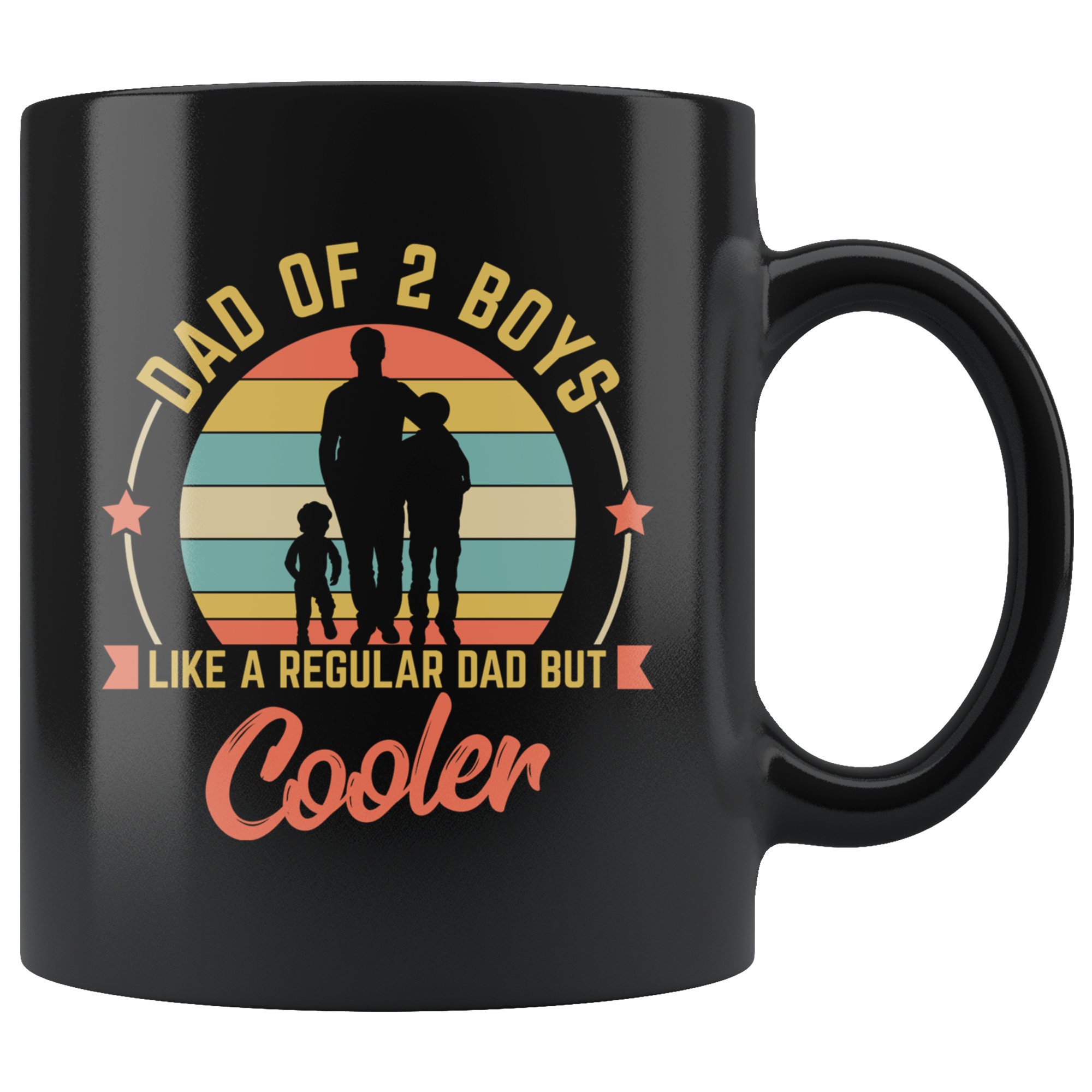 Dad Of 2 Boys Coffee Mug / Dad Of 2 Boys Gift / Dad Of Two | Etsy