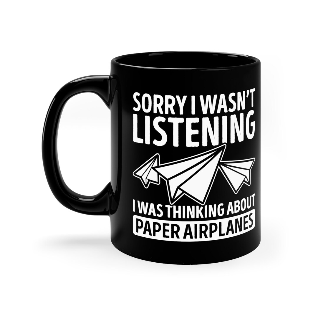 Funny Paper Airplane Coffee Mug: Origami Fan Gift - Etsy