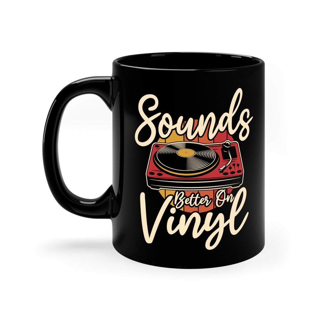 Funny Record Collector Mug / DJ Gift Idea for Him & Her / Vinyl Lover ...
