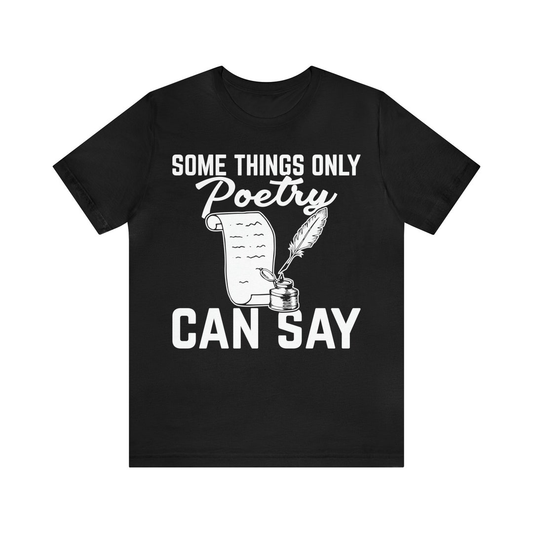 Poetry T-shirt: Funny Poem Gift for Literature Lovers - Etsy