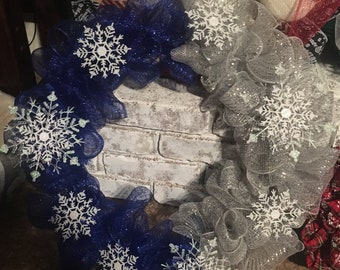 Snowflake wreaths | Etsy