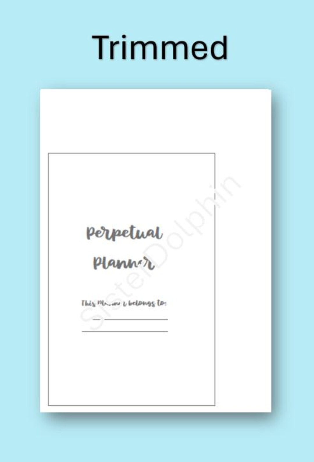 Undated Perpetual Planner | Rota | Important Dates | PDF | Printable ...