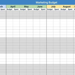Marketing Strategic Planning Template - Google Sheet - Etsy