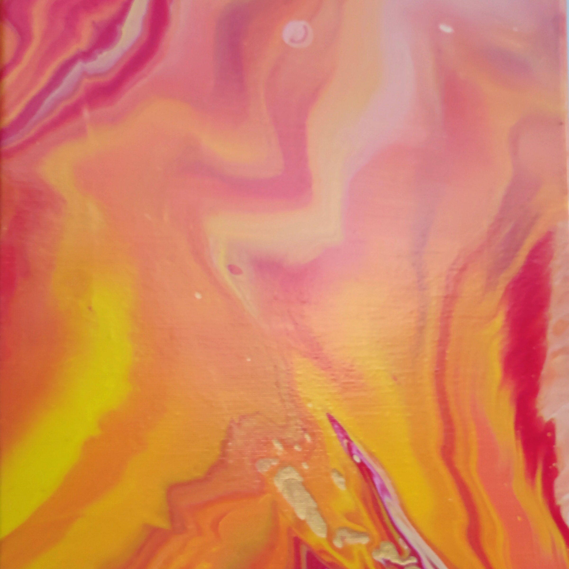 Acrylic Paint Pour Sunset 2 - Etsy