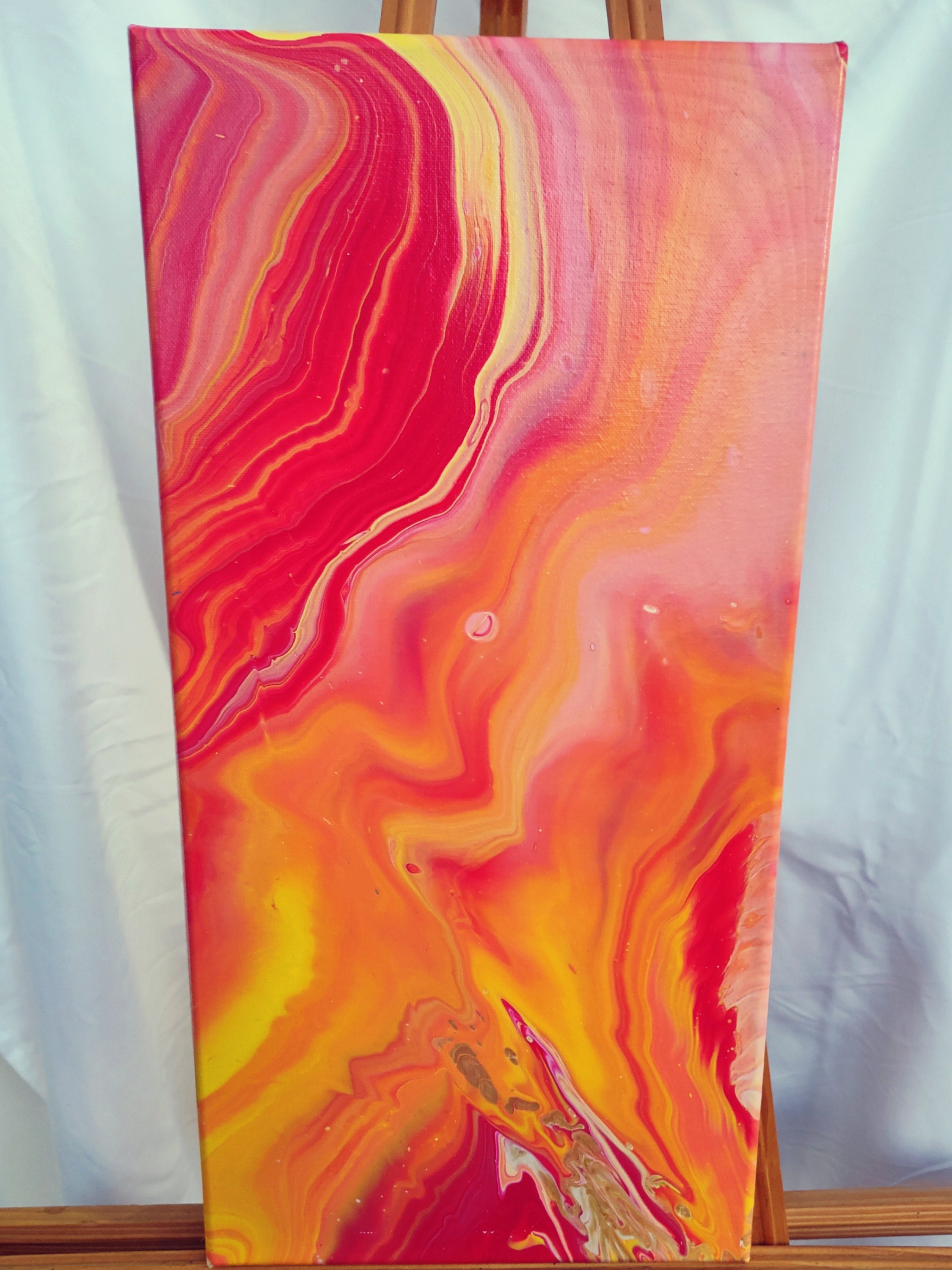 Acrylic Paint Pour Sunset 2 - Etsy