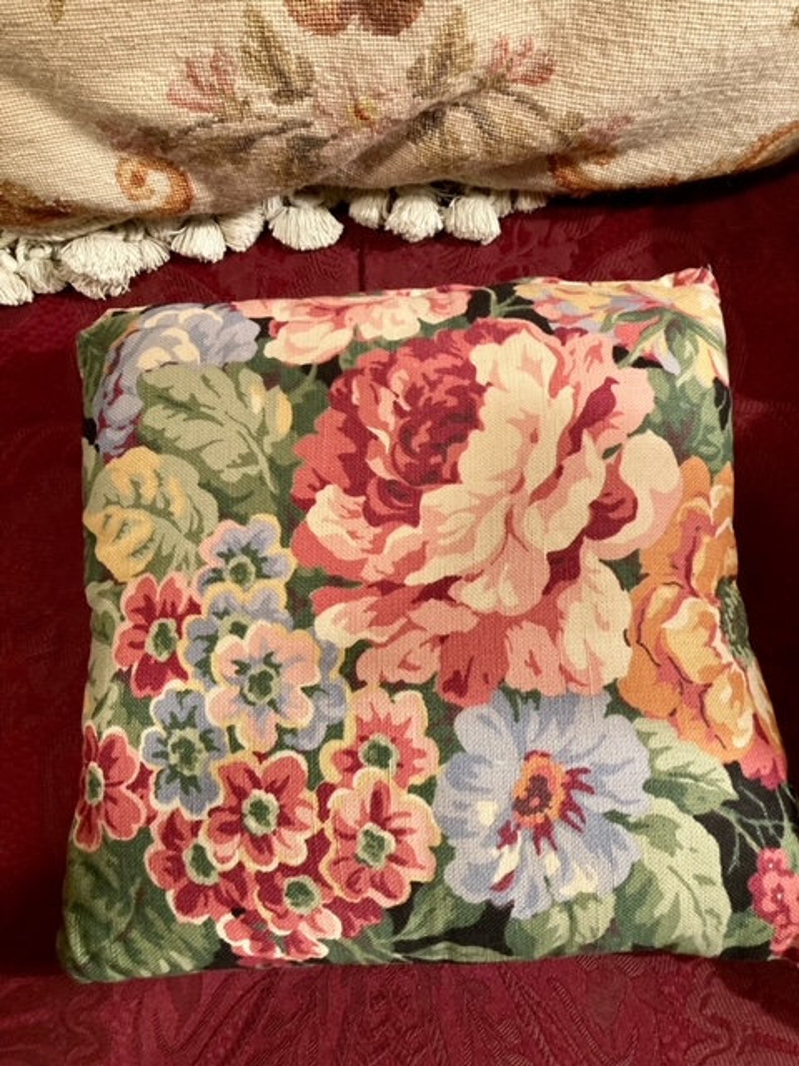 Set of Romantic ROSE Toss Pillow Gorgeous Colors VINTAGE Rose - Etsy