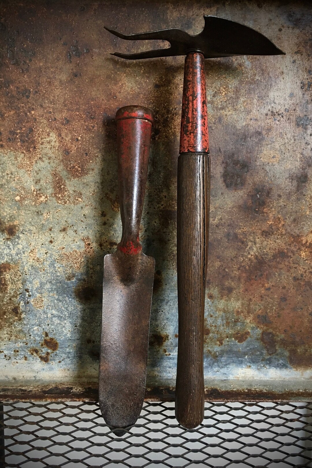 Pair Antique Gardening Tools, Rustic Garden Charm, Vintage Weeder ...