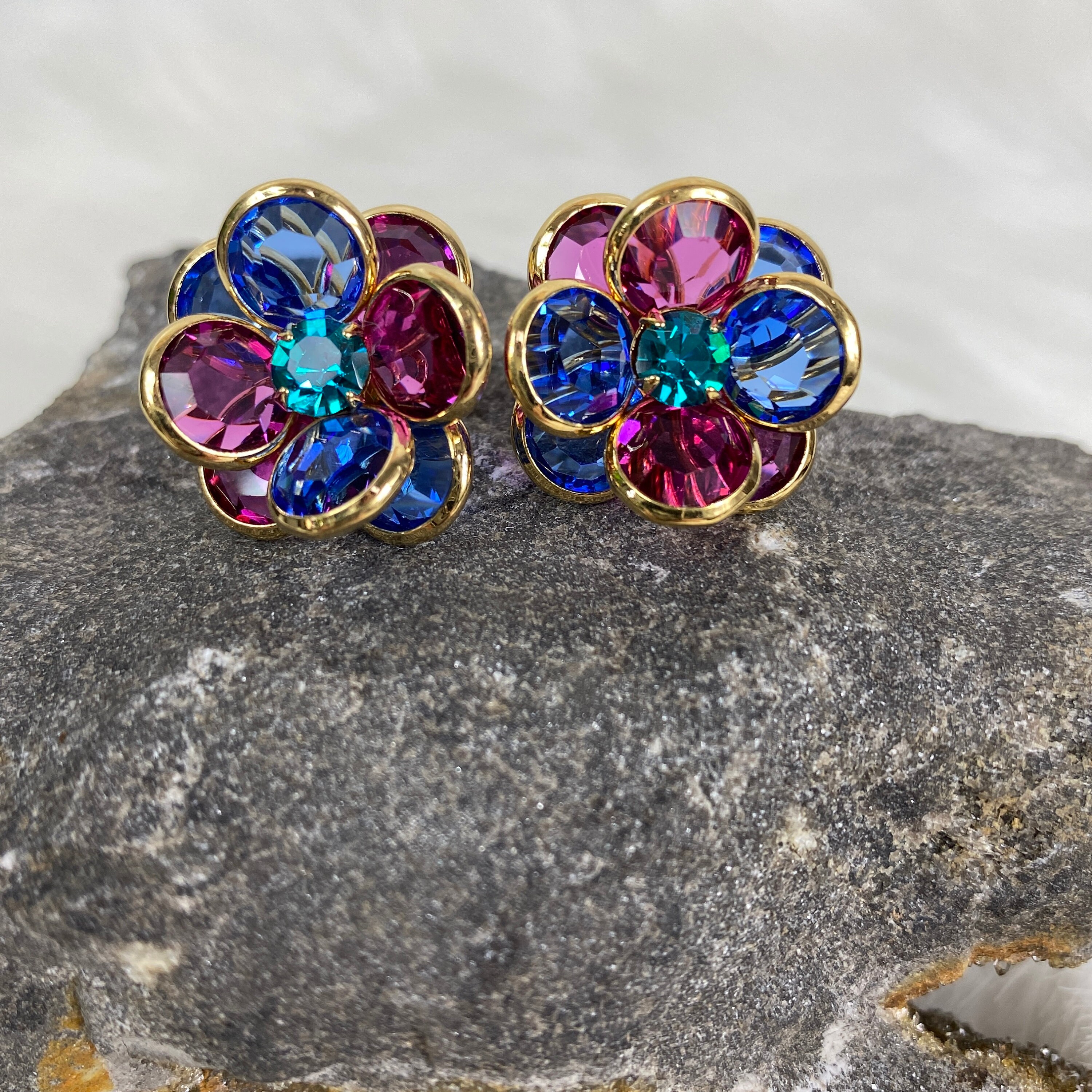Swarovski crystal flower earrings store