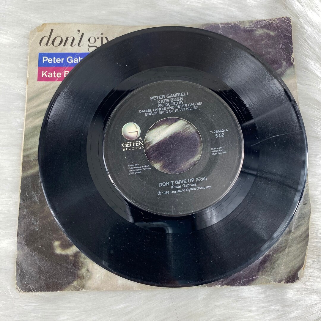 Peter Gabriel & Kate Bush 45 RPM Maxi Single Don't Give Up 1986 Geffen ...
