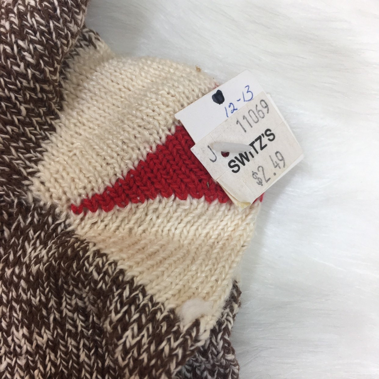 Vintage Deadstock NWT Red Heel Sock Monkey Nelson Rockford | Etsy