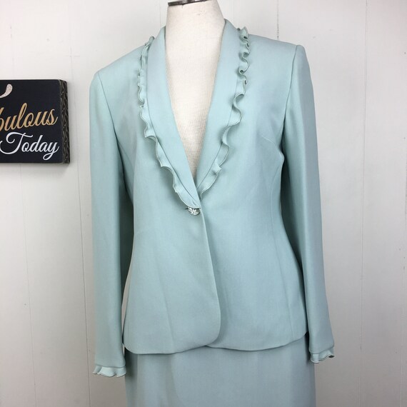 Vintage John Meyer Mint Green Skirt Suit Set 8P - Gem