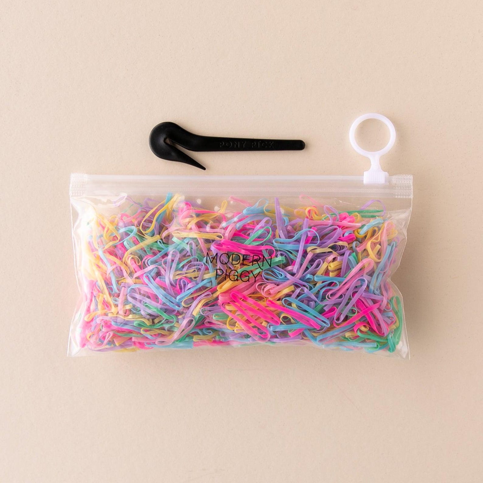 Hair Elastics pack of 1000 W/ Pony Pick - Etsy