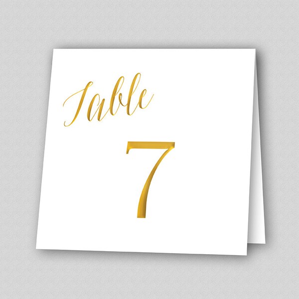 Table Tent Numbers - Etsy