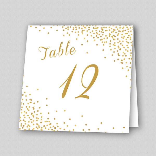 Glitter Table Number - Etsy