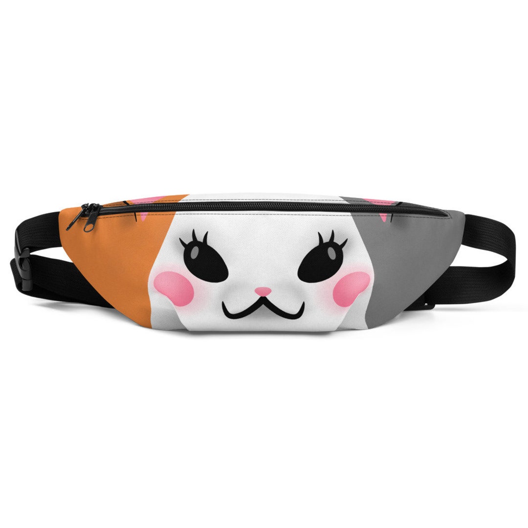 Fat Cat Fanny Pack Hand Illustrated Waist Bag Inspired by Final Fantasy ...