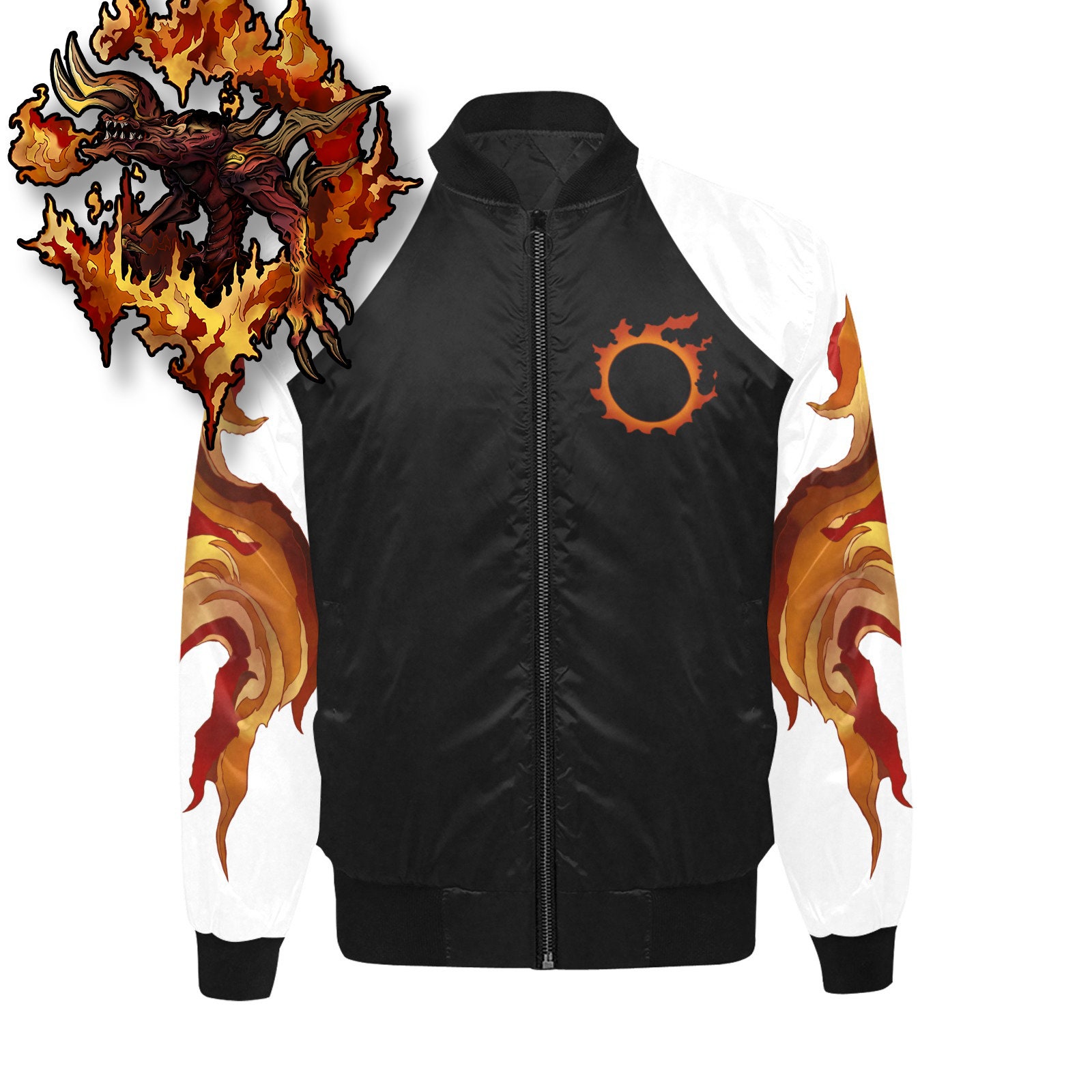 FF14 Inferno Jacket Original Art Inspired by the In-game | Etsy