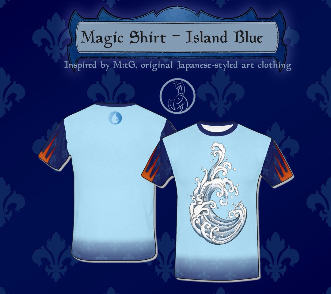 Island Blue Mana Symbol Shirt for Fans of Magic the Gathering - Etsy