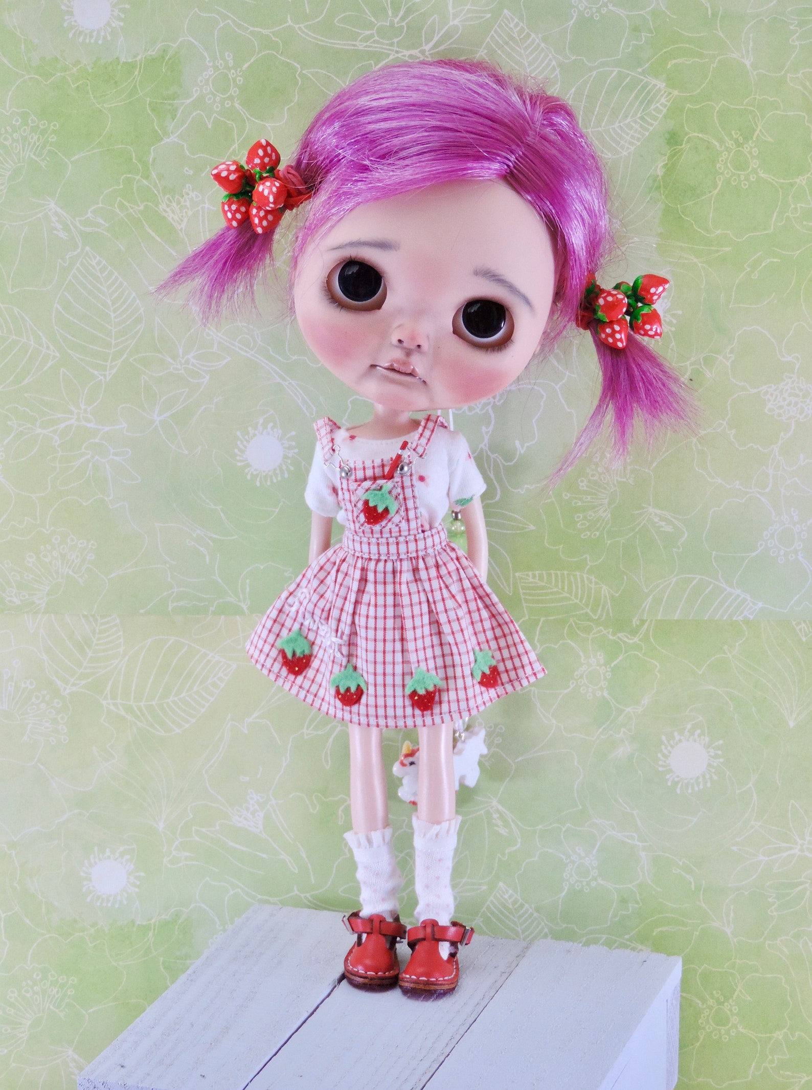Custom Blythe Strawberry Outfit Blythe Shoes Blythe Clothes - Etsy