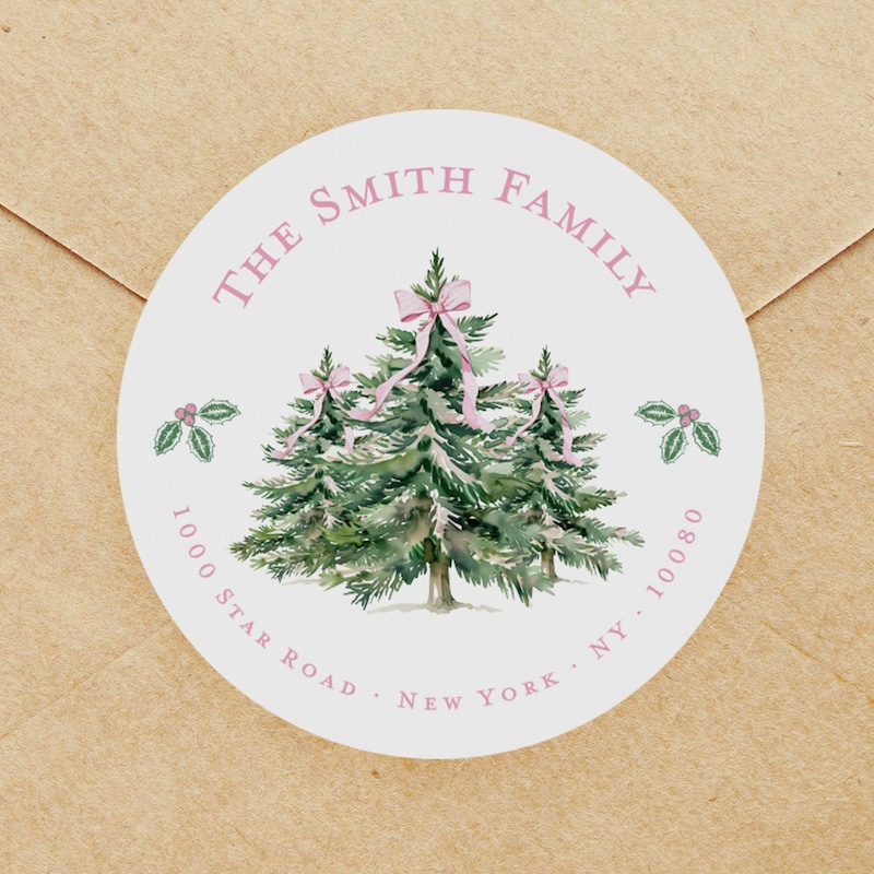 Round Small Address Labels - Etsy
