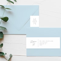 Printable Modern Address Labels for Wedding Invitations, Wrap Around ...