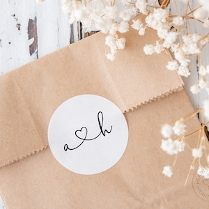 Envelope Seals, Wedding Invitation Stickers, Initial Stickers for ...