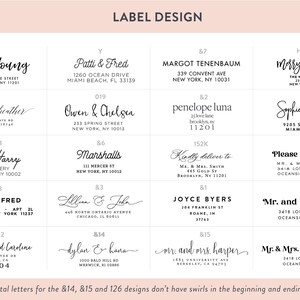 Guest Address Labels, Clear Address Labels, Wedding Address Labels ...