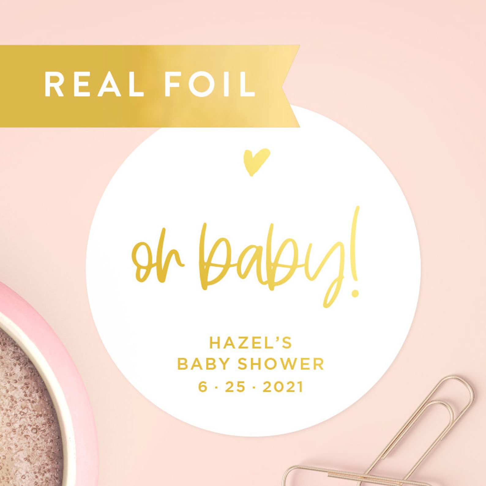 Oh Baby Stickers Baby Favor Sticker for Favors Baby Shower - Etsy