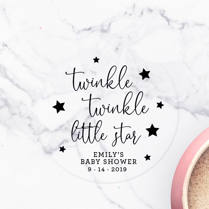 Twinkle Twinkle Little Star Stickers Baby Shower Stickers | Etsy