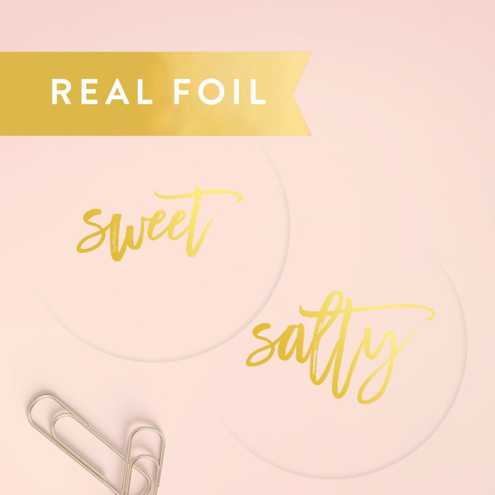 Sweet Salty Stickers Wedding Favors Sweet Treat Salty - Etsy