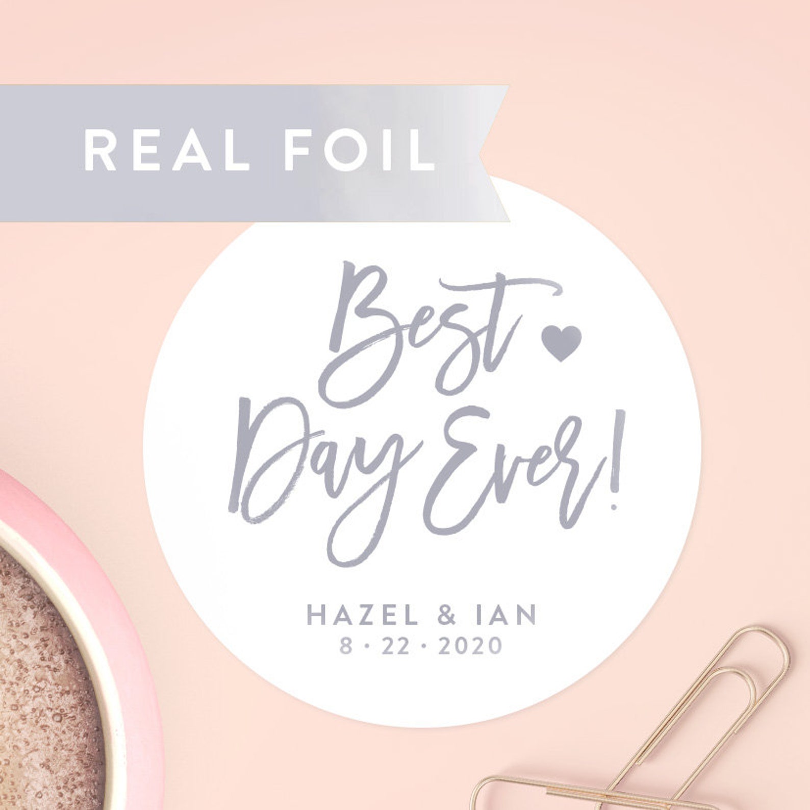 Best Day Ever Stickers Wedding Favor Stickers Wedding | Etsy