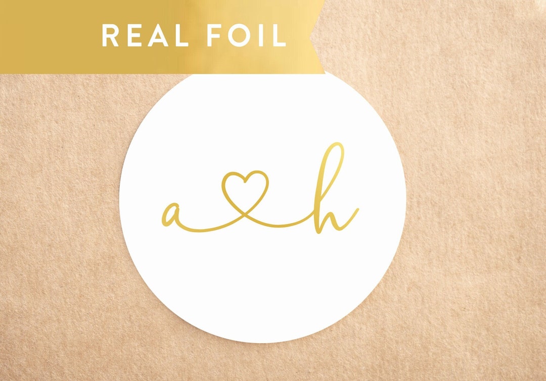 Envelope Seals, Wedding Invitation Stickers, Initial Stickers for ...