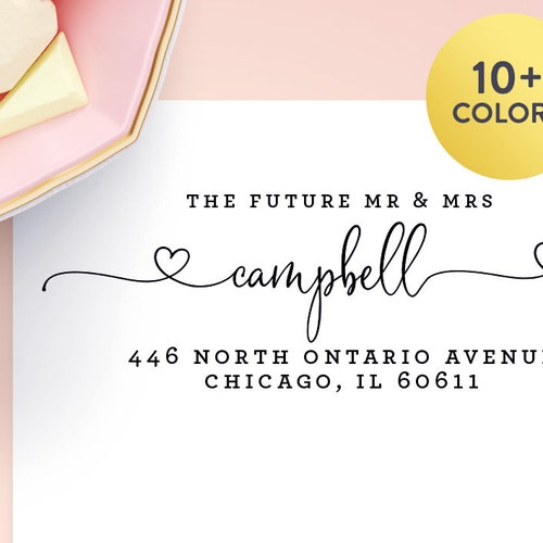 Future Mr & Mrs Return Address Label Template Printable - Etsy