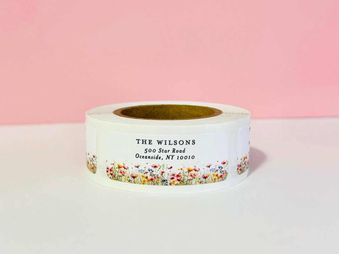 Return Address Labels Roll, Personalized Label, Wedding Address ...