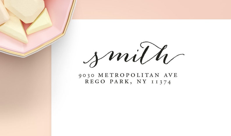 Calligraphy Return Address Labels Wedding Labels Transparent | Etsy