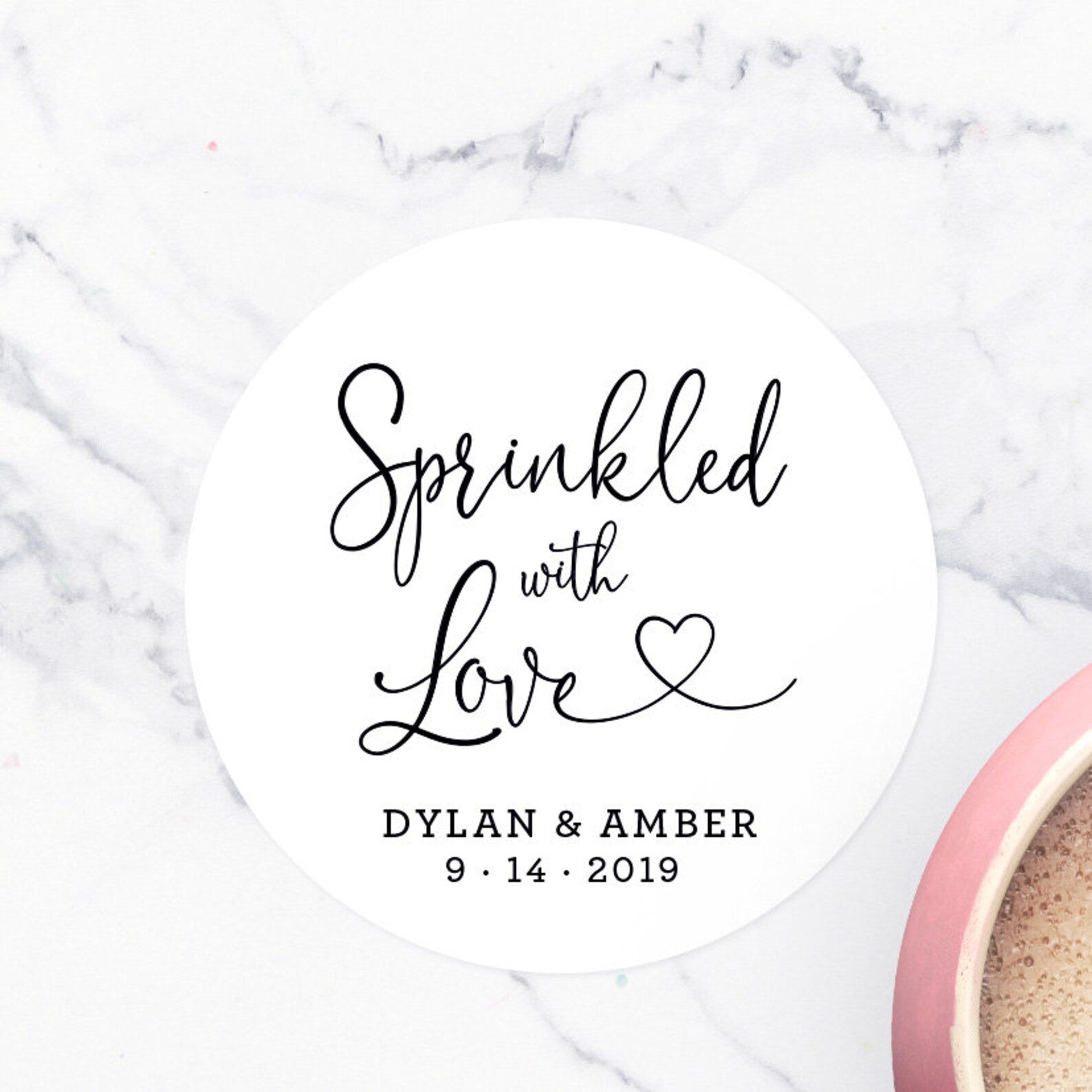 Sprinkled With Love Stickers Baby Shower Sprinkle Sticker | Etsy