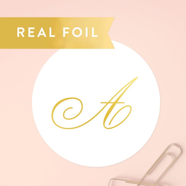 Gold Foil Monogram - Etsy